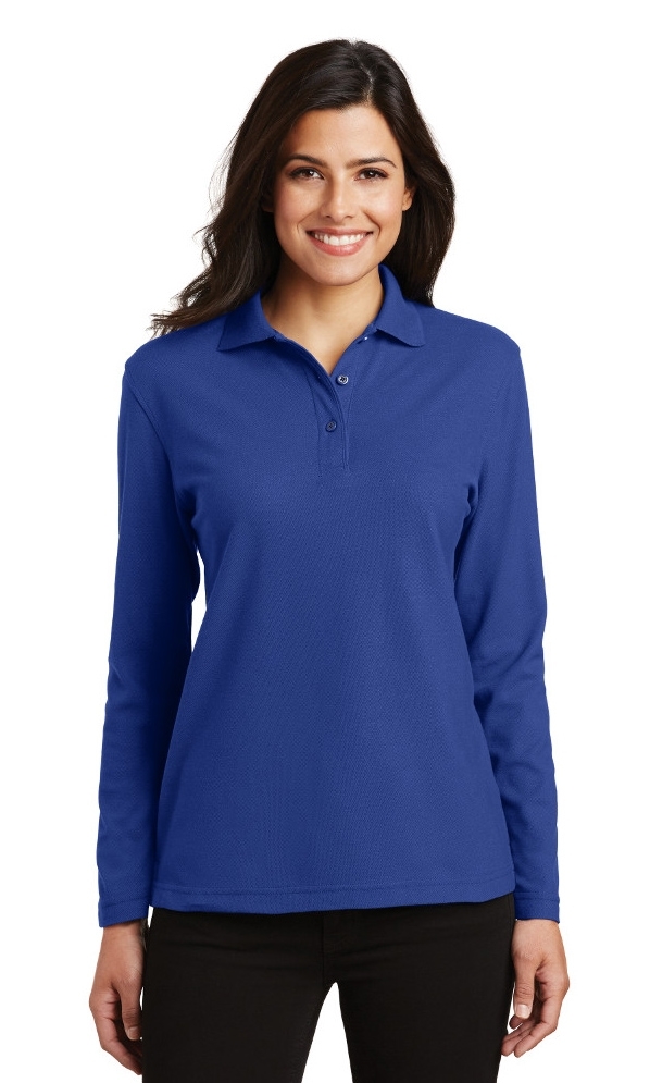 OA Store. LADIES' LONG SLEEVE SILK TOUCH POLO